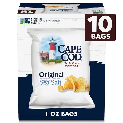 Cape Cod Potato Chips Original Kettle Chips Snacks - 10ct : Target