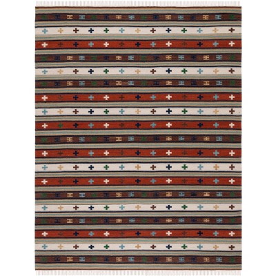 Kilim Klm710 Hand Woven Area Rug - Ivory/rust - 6'x9' - Safavieh. : Target