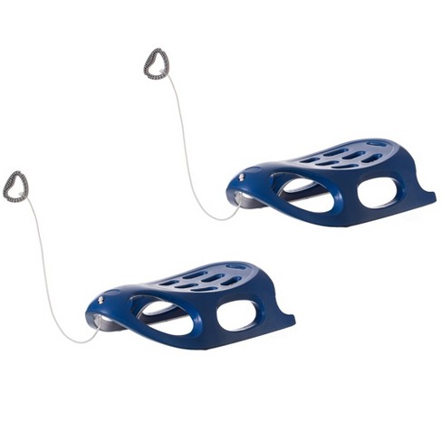 Outdoor Snow Sleigh Ice Sled Toy, Two Rider, Solid Hard Plastic With ...