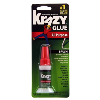 Krazy Glue All Purpose Brush Applicator Super Glue 5g : Target