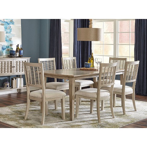 Hillsdale Furniture Ocala Wood Rectangle Dining Table With 6 Wood ...