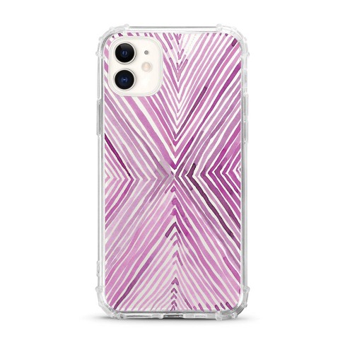 Otm Essentials Apple Iphone 11/xr Tough Edge Geometrics & Patterns Clear Case - X Purple : Target