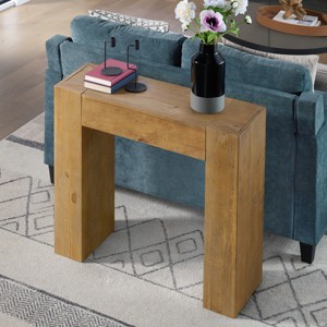Alaterre Furniture Stockyard Console Table, Oak : Target