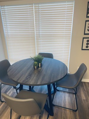 Centiar Round Dining Room Table Gray/black - Signature Design By Ashley ...