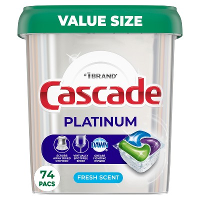Cascade Platinum Dishwasher Rinse Aid - 30 Fl Oz : Target