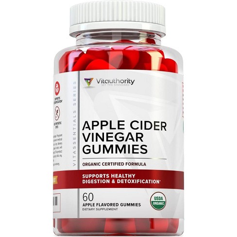 Apple Cider Vinegar Gummies, Usda Organic Vegan Acv Gummies For Cleanse ...