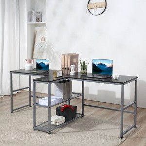 Xiyuyeu 2-person Home Office Desk Modern Double Extra Long Computer ...