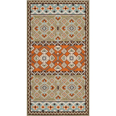 Veranda Ver096 Power Loomed Indoor And Outdoor Accent Rug - Green ...