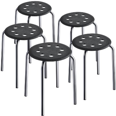 Yaheetech Portable 5 X Plastic Stack Stools Backless Classroom Seating : Target