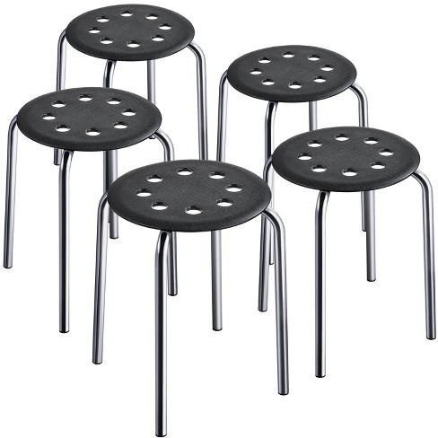Yaheetech Portable 5 X Plastic Stack Stools Backless Classroom Seating ...