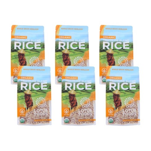 Lotus Foods Organic Tricolor Rice - Case Of 6/15 Oz : Target