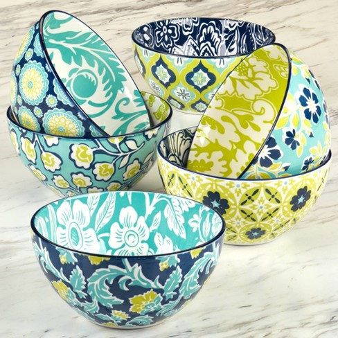 Certified International Set Of 6 30oz Tapestry All Purpose Bowls : Target