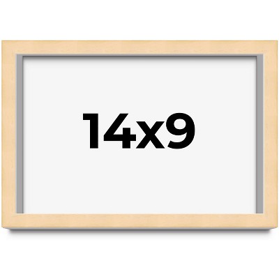 PosterPalooza | 14x9 Wood Frame with UV Acrylic, 6 Finishes: Black, White, Bronze, Silver, Wood ...