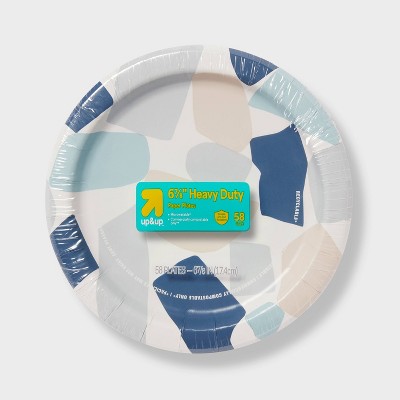Modern Geometric Paper Plate 6.8 58ct Up up Target
