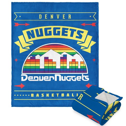 Nba Denver Nuggets Hardwood Classics Silk Touch Faux Shearling Throw ...