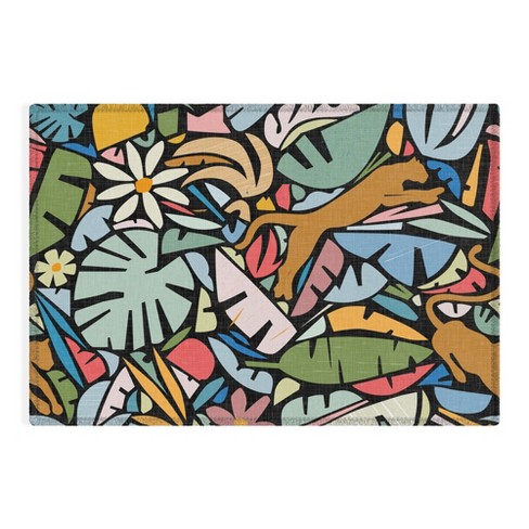 Evamatise Joyful Jungle Maximalist Mode Rug - Deny Designs : Target