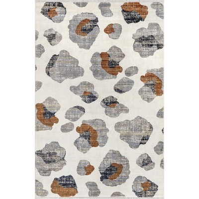 Nuloom Transitional Leopard Fringe Area Rug : Target
