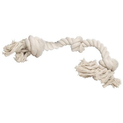 Boss Pet Digger's White Cotton Rope Bone Rope Dog Tug Toy Extra Large 1 ...