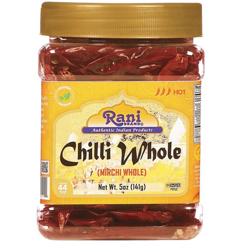 Chilli Whole (mirchi Whole) - 5oz (141g) - Rani Brand Authentic Indian ...