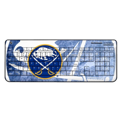 Keyscaper Buffalo Sabres Ice Tilt Wireless Usb Keyboard : Target