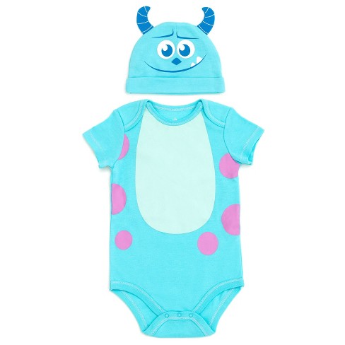 Disney Monsters Inc. Sully Infant Baby Boys Cosplay Bodysuit And Hat ...