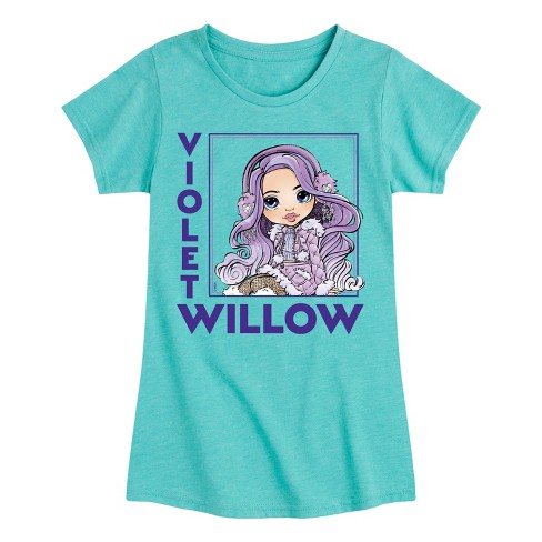 Girls' Rainbow High Holiday Violet Willow Fitted Short Sleeve Graphic T ...