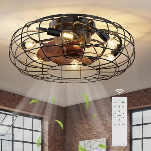 20" Caged Ceiling Fan With Light And Remote Control : Target