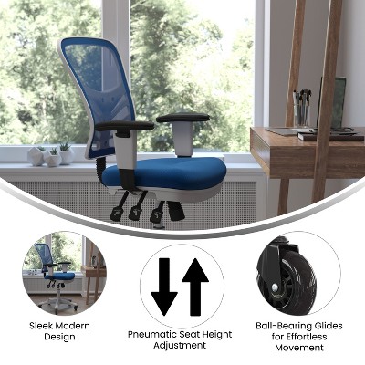 Flash Furniture Mid-back Ergonomic Multifunction Mesh Chair With ...