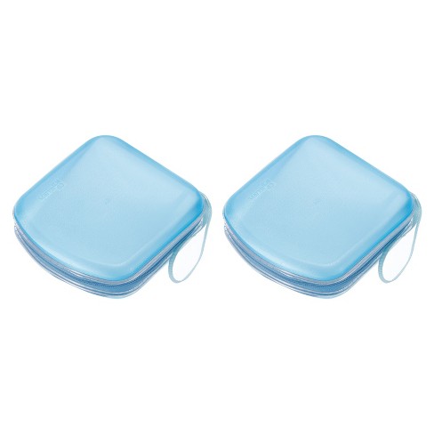 Unique Bargains Waterproof Durable Dvd Storage Cases 2 Pcs Blue : Target