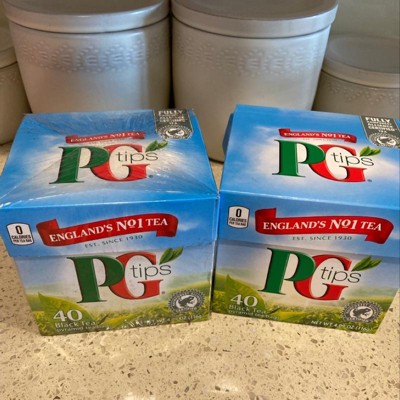 Pg Tips Premium Black Tea Black Tea Pyramid Tea Bags - 40ct : Target