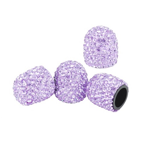 Unique Bargains Valve Stem Caps Handmade Faux Crystal Rhinestone ...