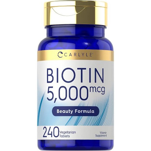 Carlyle Biotin 5000 Mcg | 240 Vegetarian Tablets : Target