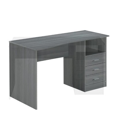 Save $217 • Classic Computer Desk with Multiple Drawers Gray - Techni ...