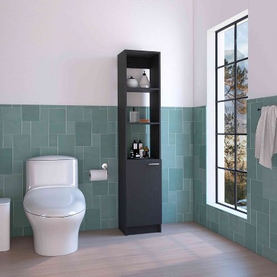 Xiyuyeu 3 Open Shelves File Cabinet With 1 Cabinet And Metal Handles ...