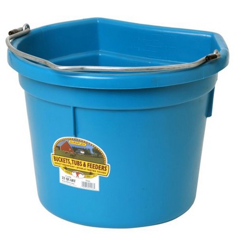 Little Giant Heavy Duty Space Saving Ergonomic Versatile 22 Quart Flat ...