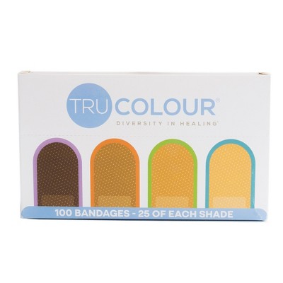Trucolour Skin Tone Shade Adhesive Bandages, Beige, 30 Count, 1 Pack ...