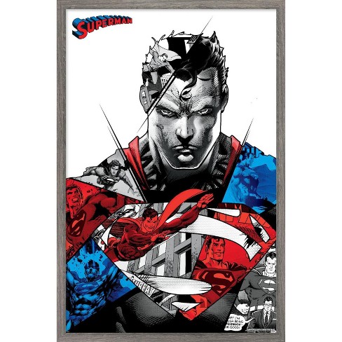 Trends International Dc Comics Superman: Splice - Portrait Framed Wall ...