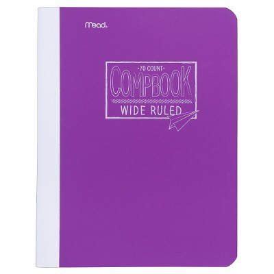 Mead Decorative Notebook, Wide Ruled, 70pgs, 7.5" x 9.75" – Pink ...