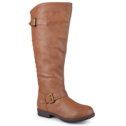 Journee Collection Extra Wide Calf Women's Spokane Boot Chestnut 11 ...