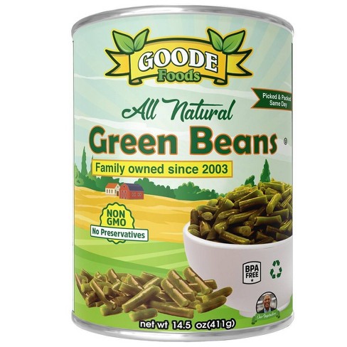 Goode Foods All Natural Cut Green Beans - 14.5oz : Target
