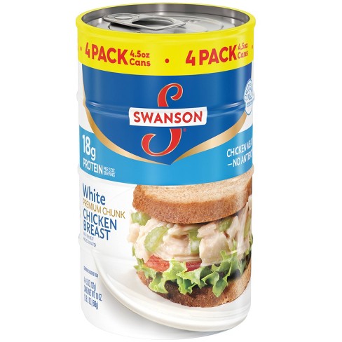 Swanson White Premium Gluten Free Chunk Canned Chicken Breast In Water ...