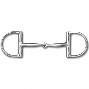 Myler MB 09 Dee Snaffle Bit - Stainless Steel with Copper Inlay : Target