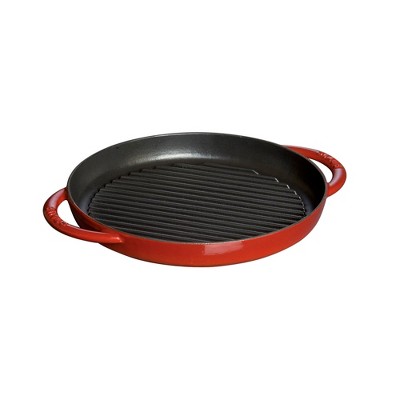Staub Cast Iron 12-inch Square Grill Pan - Matte Black : Target