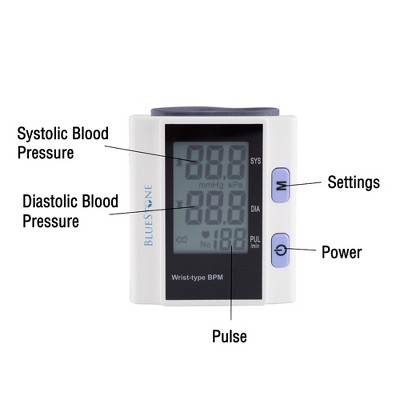 Automatic Blood Pressure Monitor With Digital Lcd Display Screen And ...