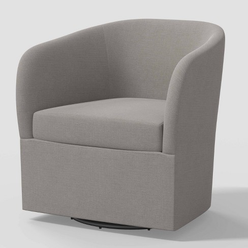 Rhea Swivel Chair In Linen Gray - Threshold™ : Target