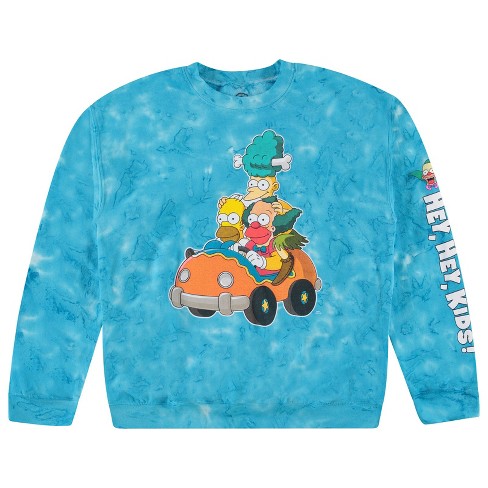 Men's The Simpsons Crewneck Sweatshirt - The Simpsons Homer, Bart, Lisa ...