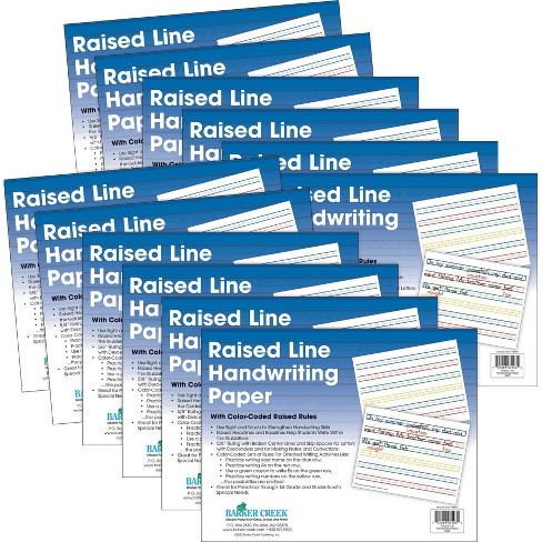 Barker Creek Raised Line Handwriting Paper 600 Sheets Per Set : Target