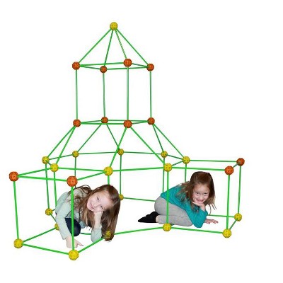 Toy Time Kids' Flexible Construction Fort Building Set For Indoor And ...