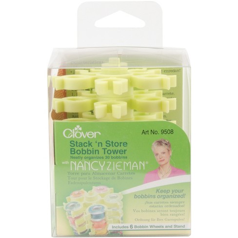 Clover Stack 'n Store Bobbin Tower W/nancy Zieman-3.5"x3.75" : Target