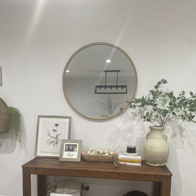 34" Round Decorative Wall Mirror - Threshold™ Designed With Studio ...